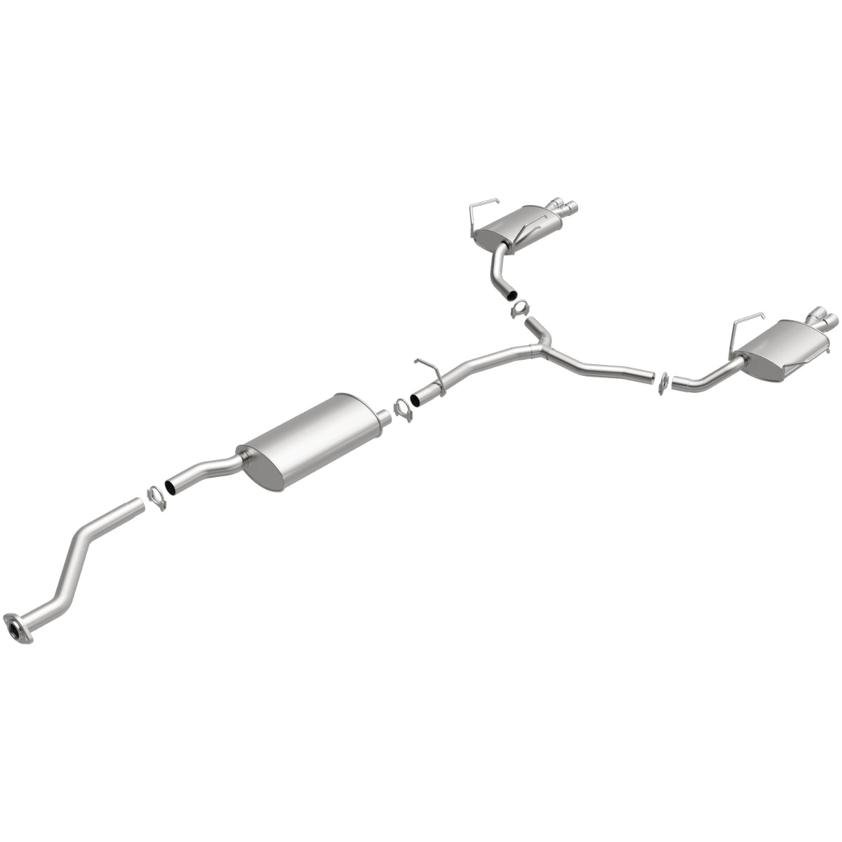 Fits 2007-2008 GMC Acadia Direct-Fit Replacement Exhaust System 106-01 ...
